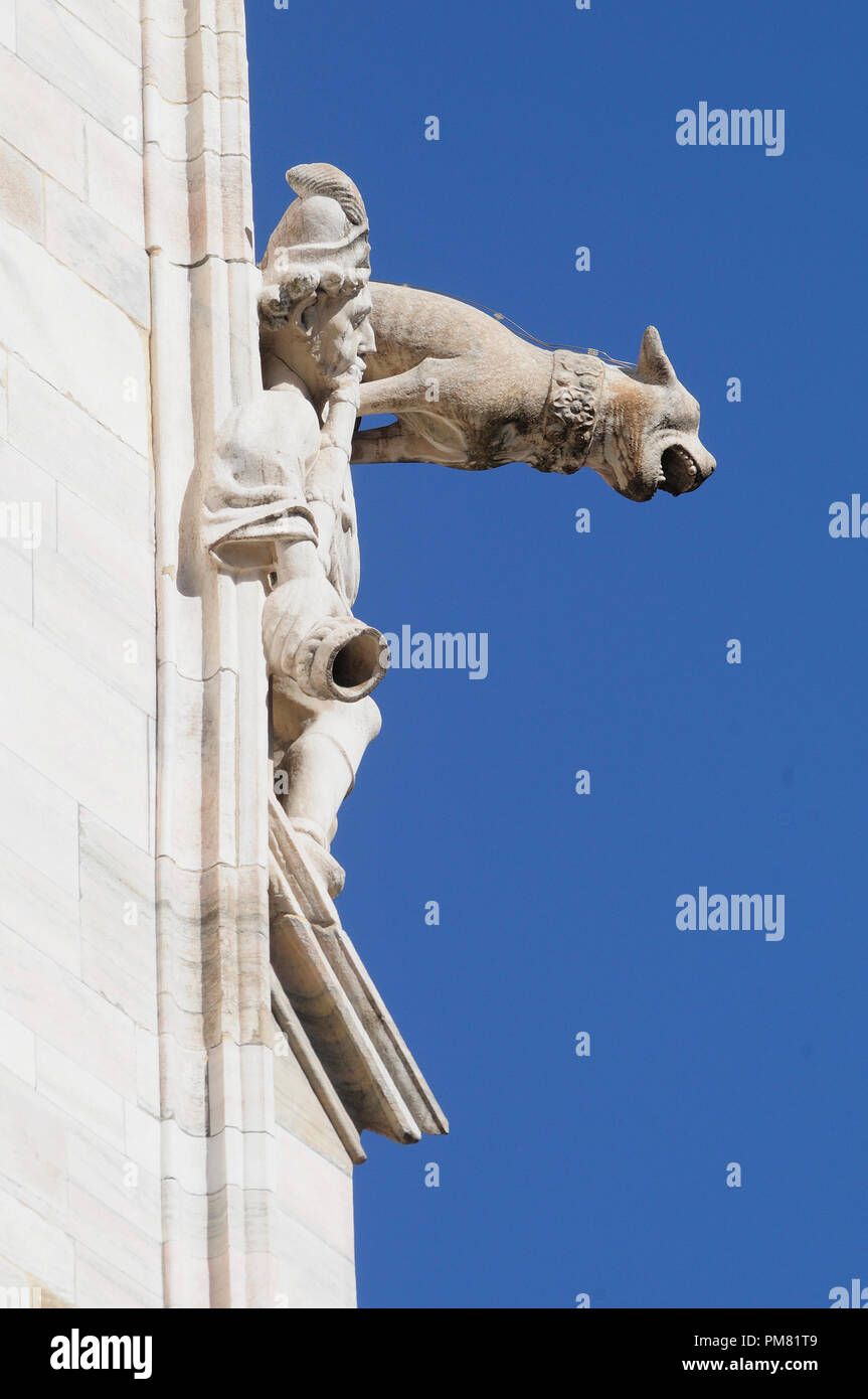 Duomo milan gargoyles hi-res stock photography and images - Alamy