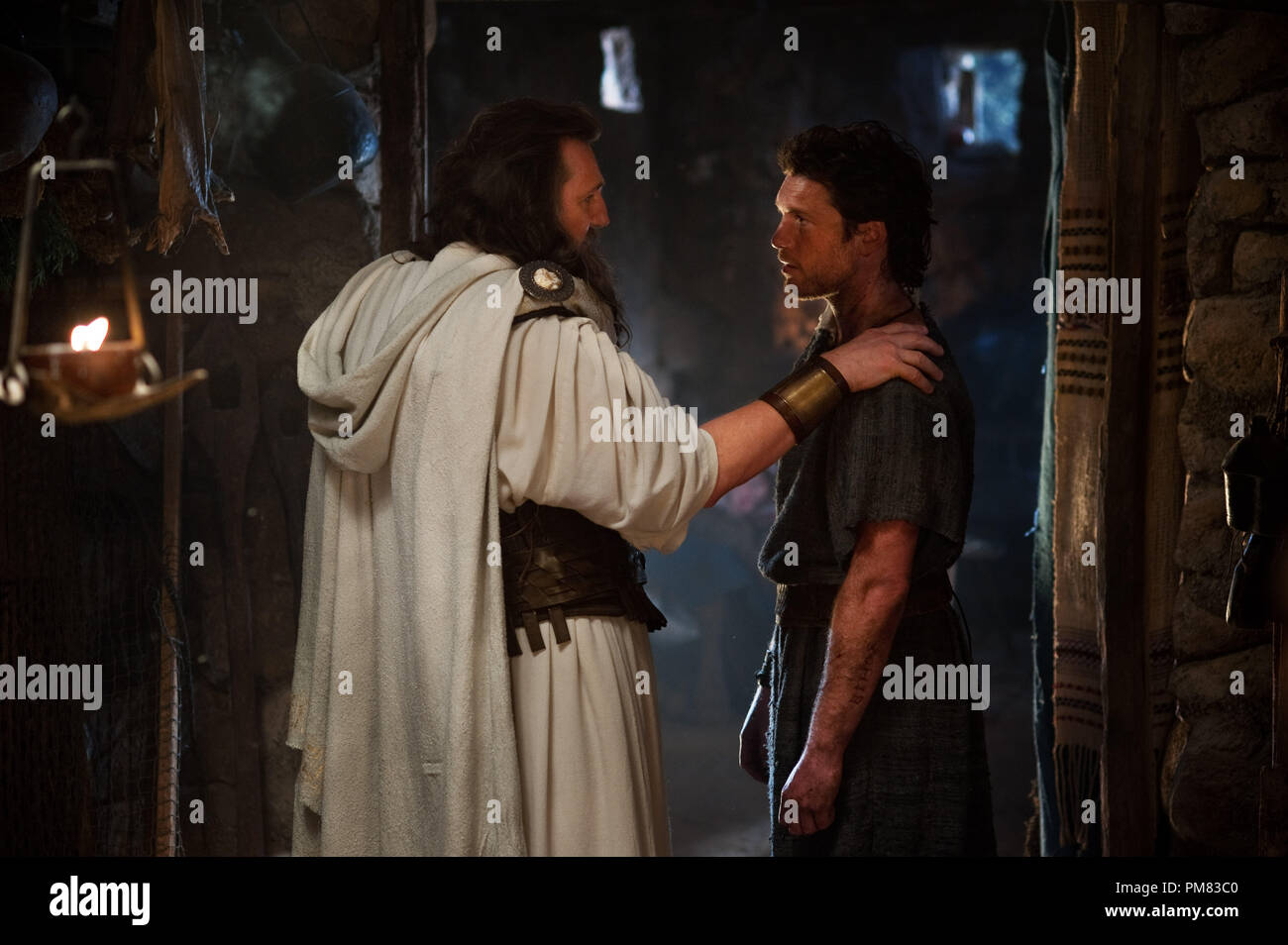 (L-r) LIAM NEESON as Zeus and SAM WORTHINGTON as Perseus in Warner Bros ...