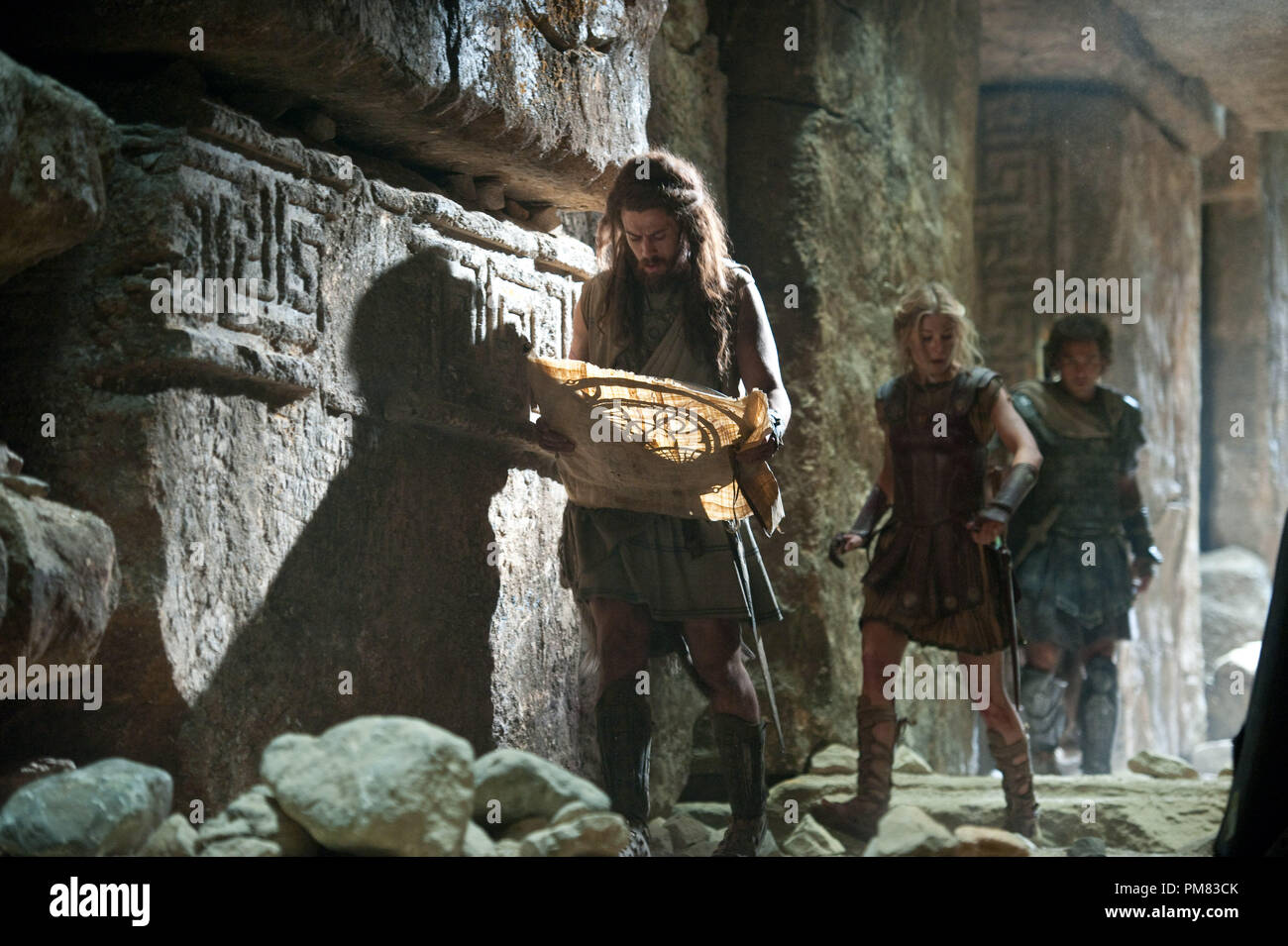 (L-r) TOBY KEBBELL as Agenor, ROSAMUND PIKE as Andromeda, and SAM ...