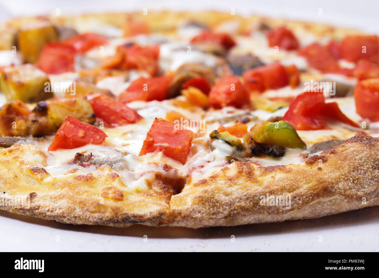 Margarita pizza on white background hi-res stock photography and images ...
