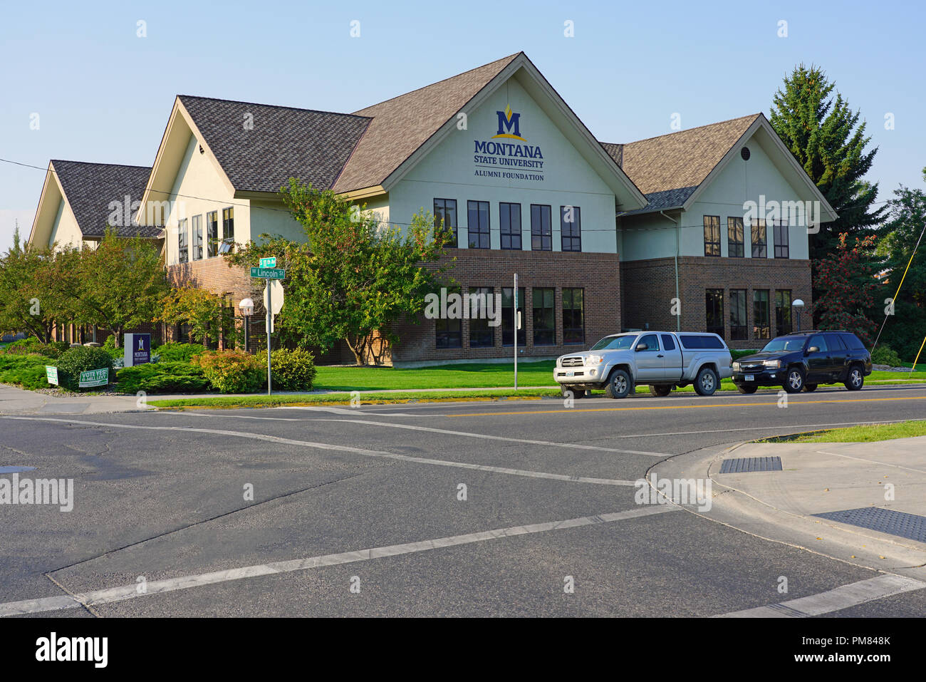 View of the campus of Montana State University in Bozeman, home of the ...