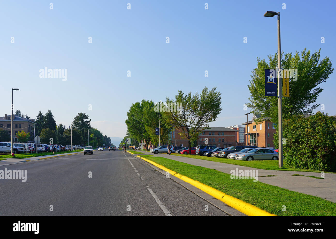 View of the campus of Montana State University in Bozeman, home of the ...