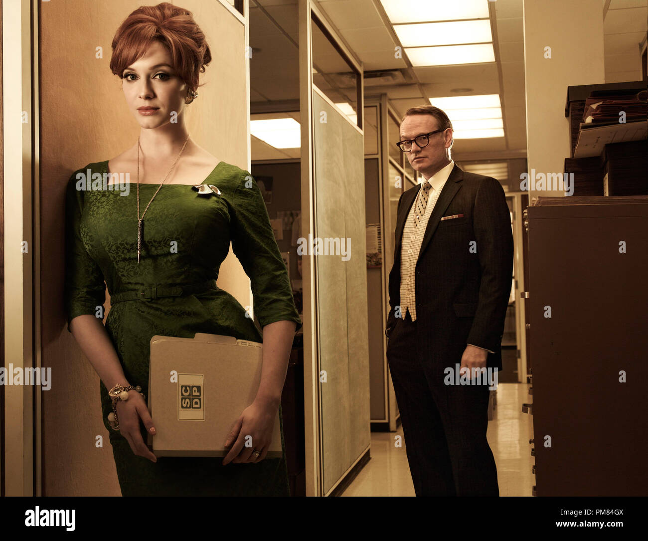 Still of Christina Hendricks and Jarrod Harris in Mad Men Stock Photo ...