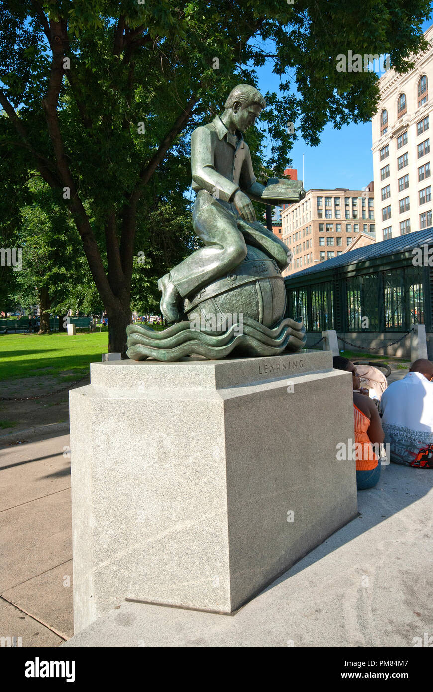 Learning statue at Boston Common, Boston, Suffolk County, Massachusetts ...