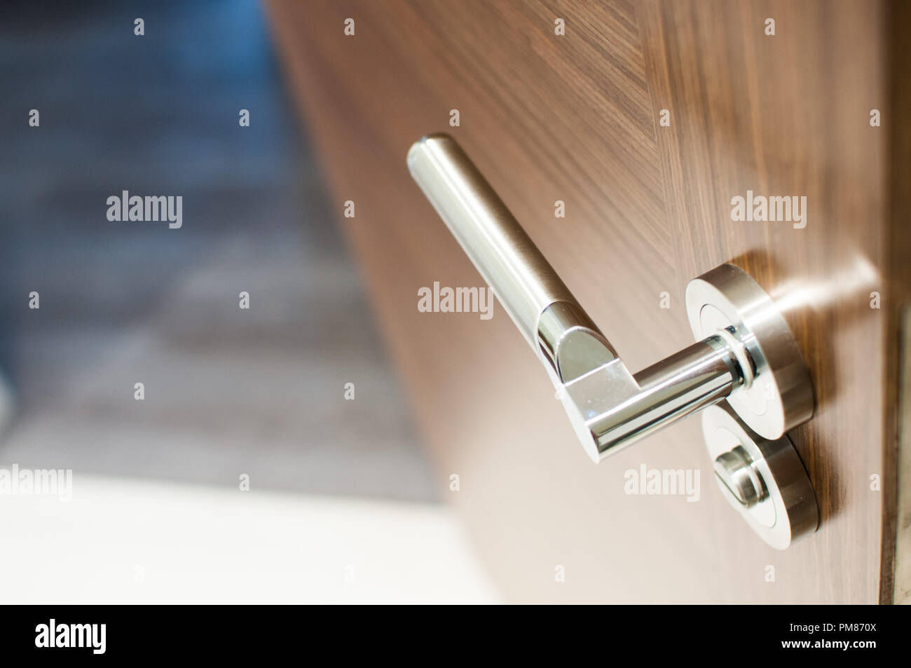 modern door handle Stock Photo - Alamy