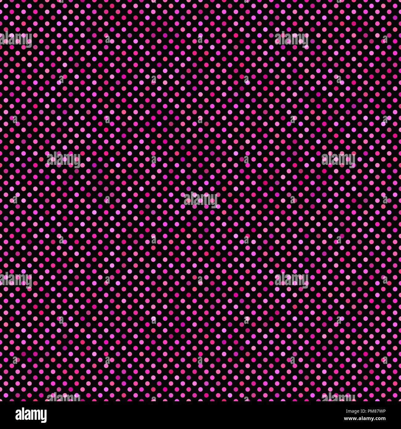 Dot Pattern Background Seamless Design From Pink Circles Stock Vector
