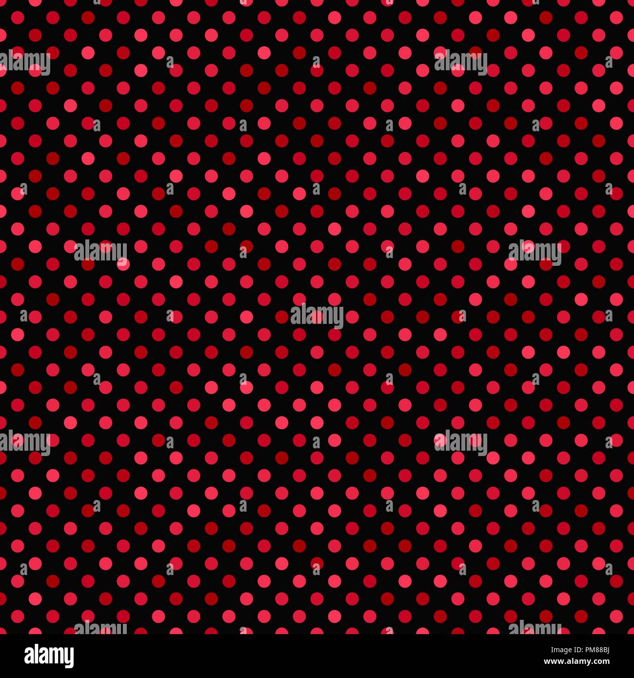 Red seamless dot pattern background - vector design Stock Vector Image ...