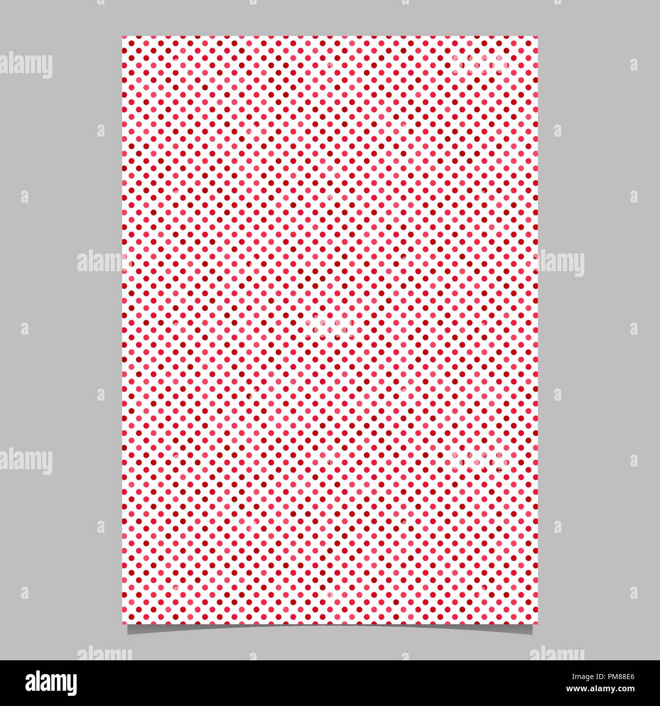 Dot pattern brochure design - vector page background graphic with ...