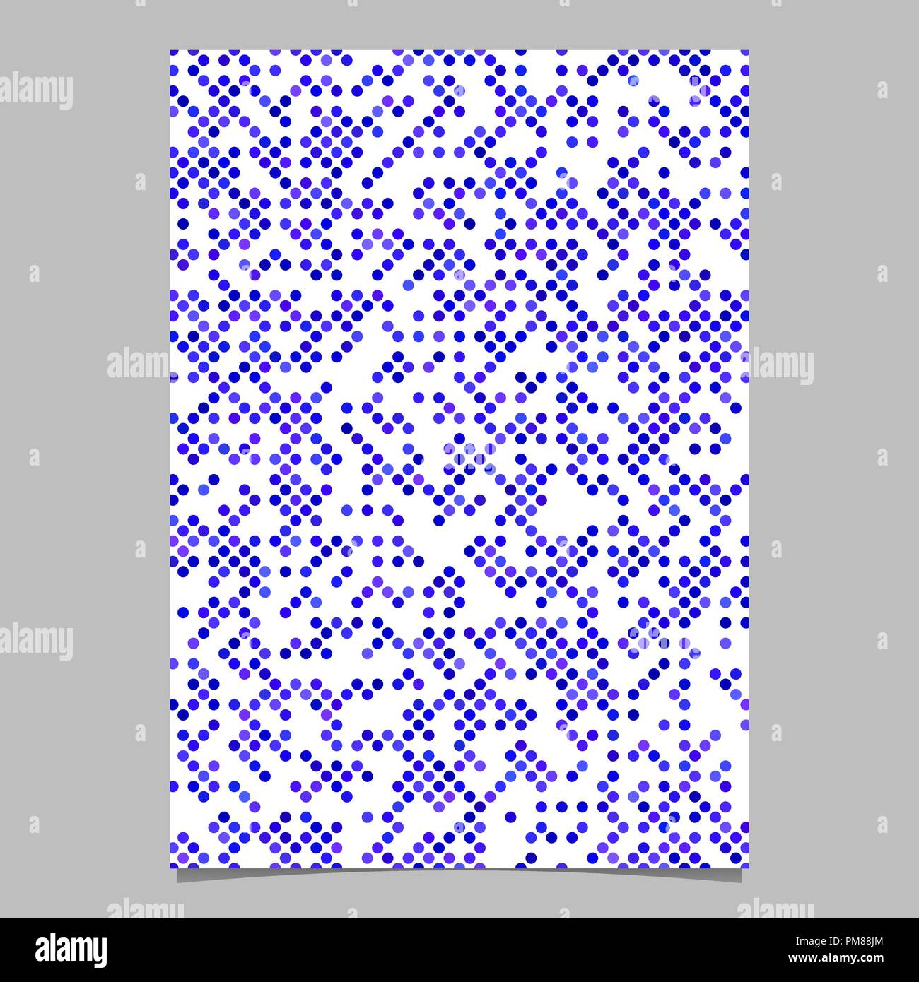 Blue Abstract Dot Pattern Brochure Background Vector Template Design Stock Vector Image And Art