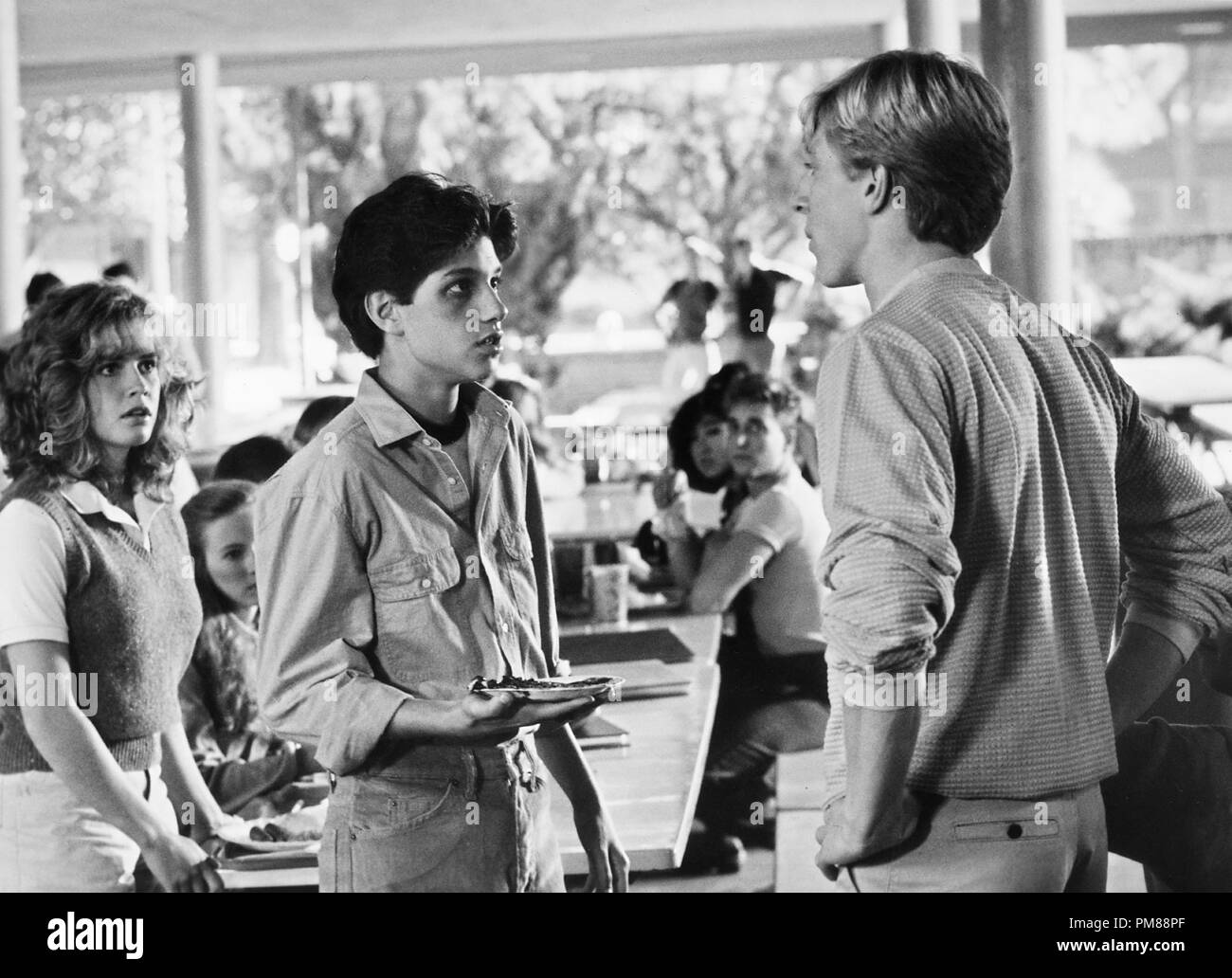 Ralph macchio william zabka karate kid Black and White Stock Photos & Images - Alamy