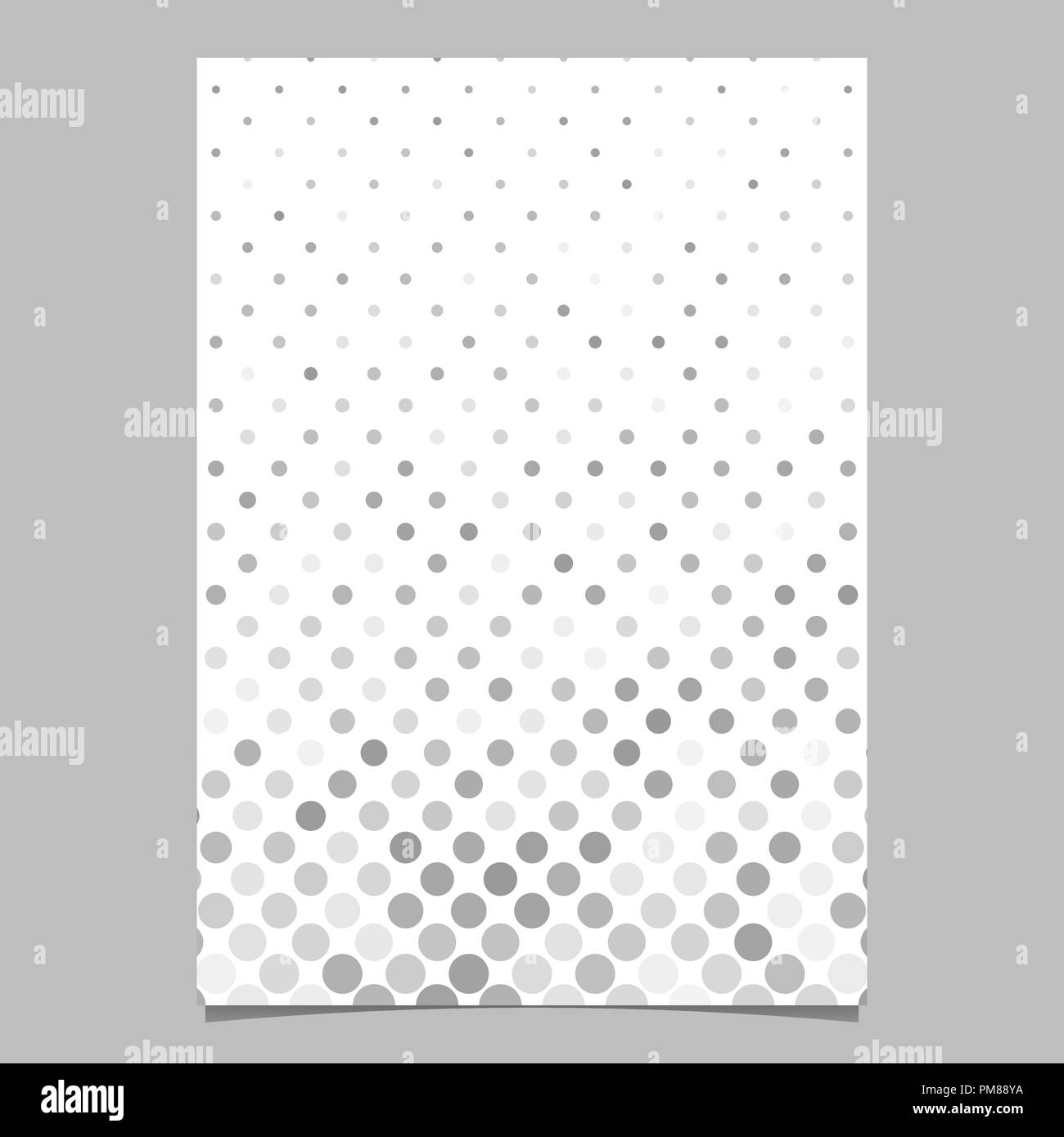 Grey circle pattern brochure background - vector stationery design ...