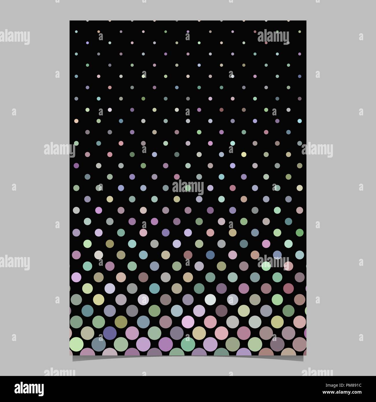 Dot pattern brochure template - vector stationery background with dots ...