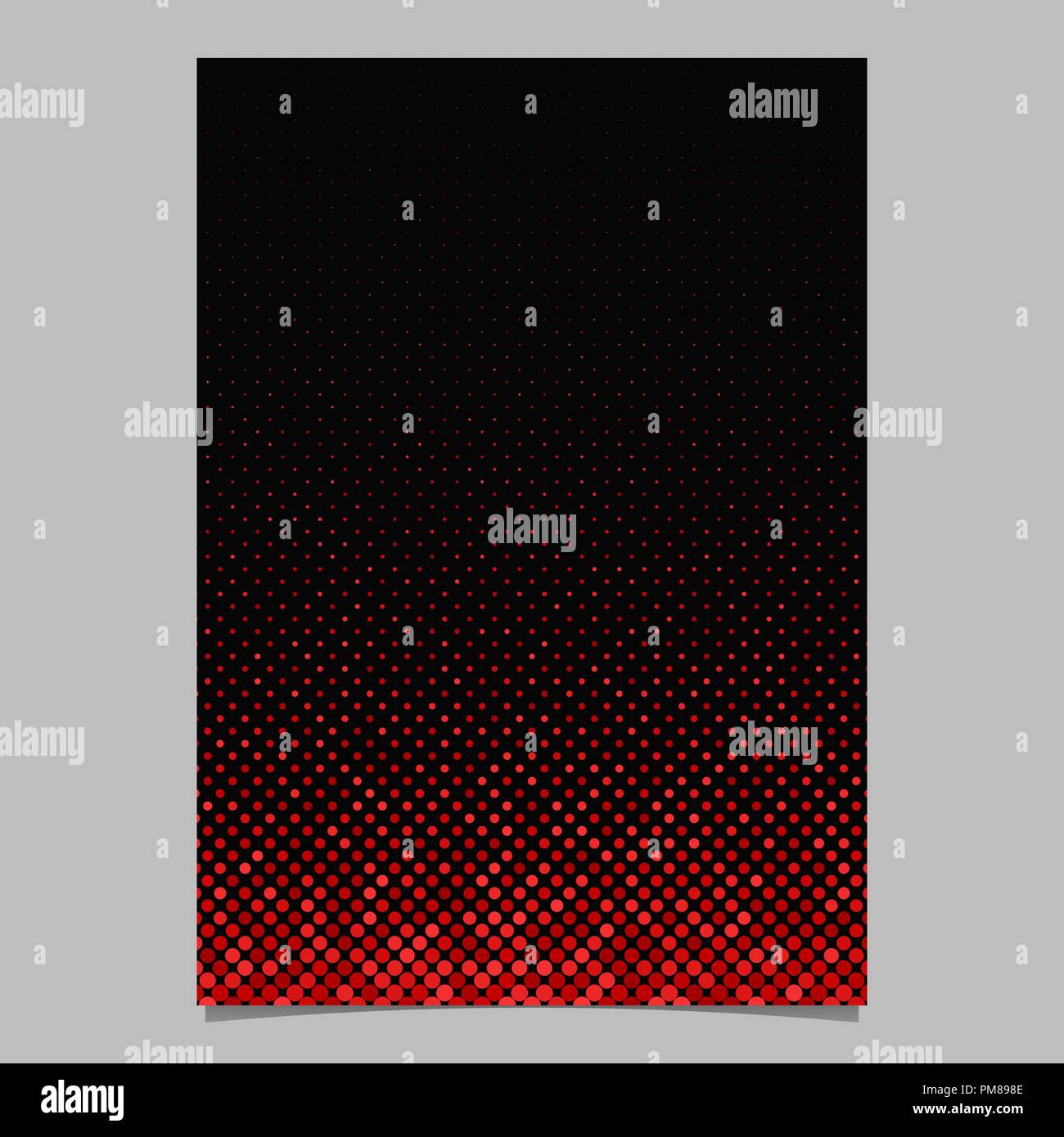 Red dot pattern brochure background - vector stationery template Stock ...