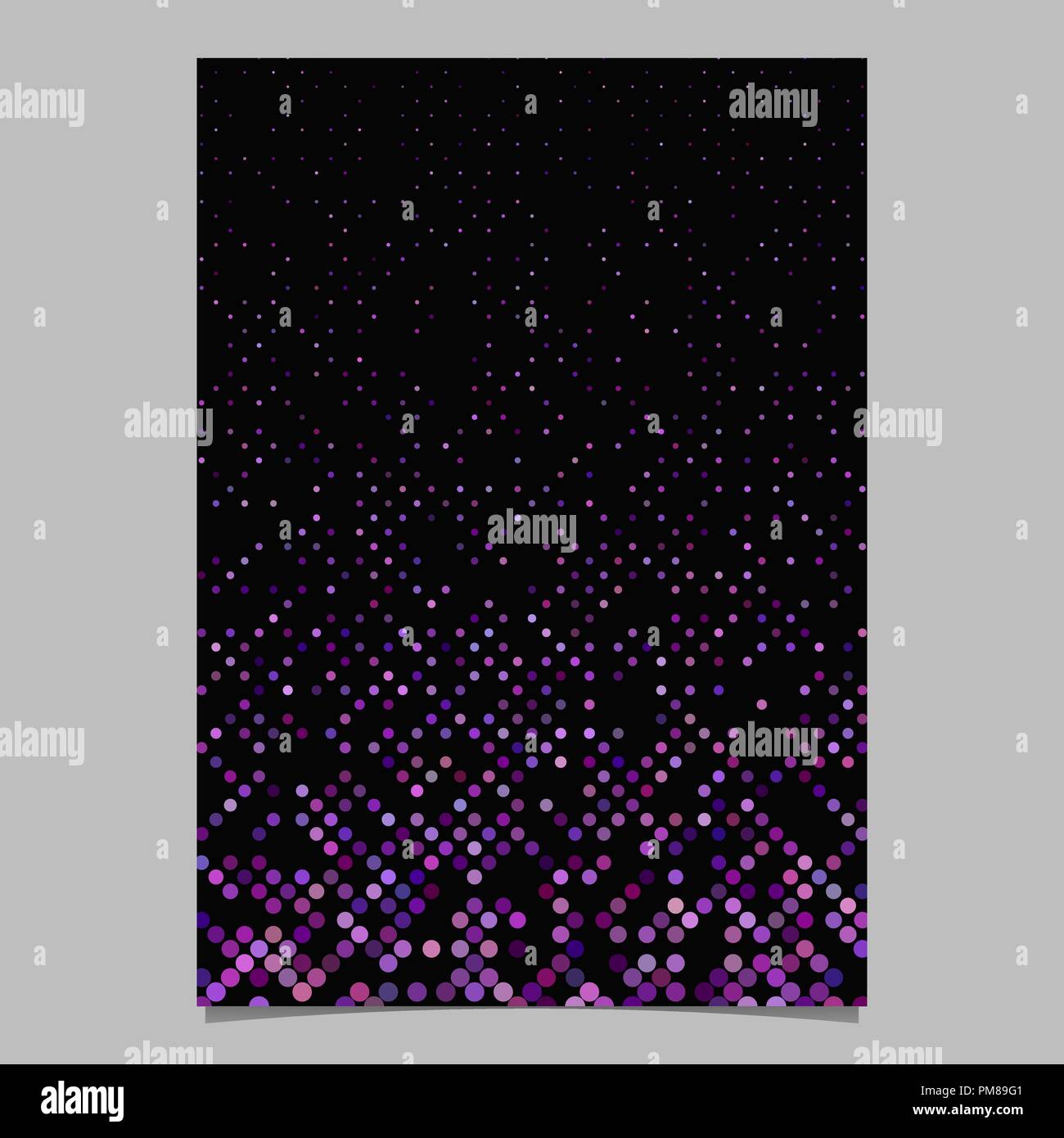 Purple circle pattern brochure background - vector template design ...