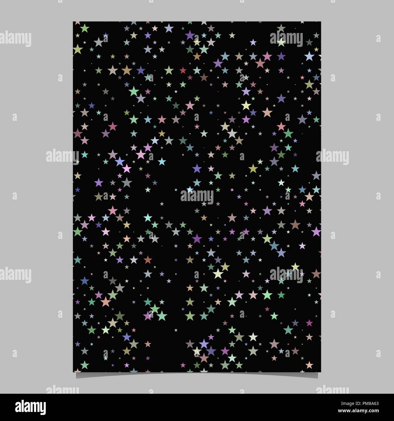 Star pattern poster template - vector document background graphic Stock ...