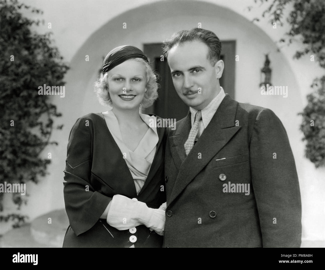 Studio Publicity Still: Jean Harlow and husband Paul Bern circa 1932 ...
