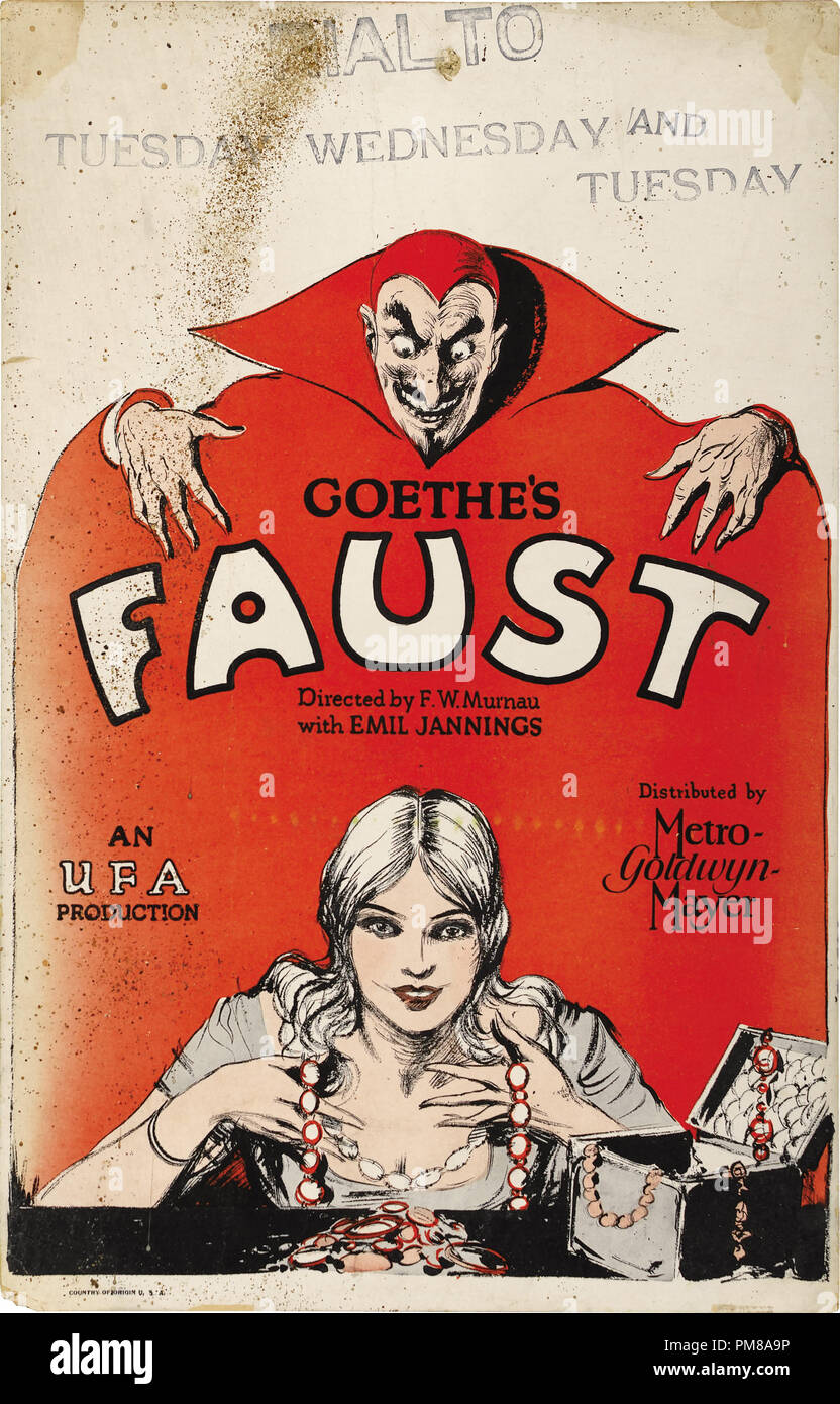Studio Publicity: "Faust" 1926 MGM Poster File Reference # 31780 594 ...
