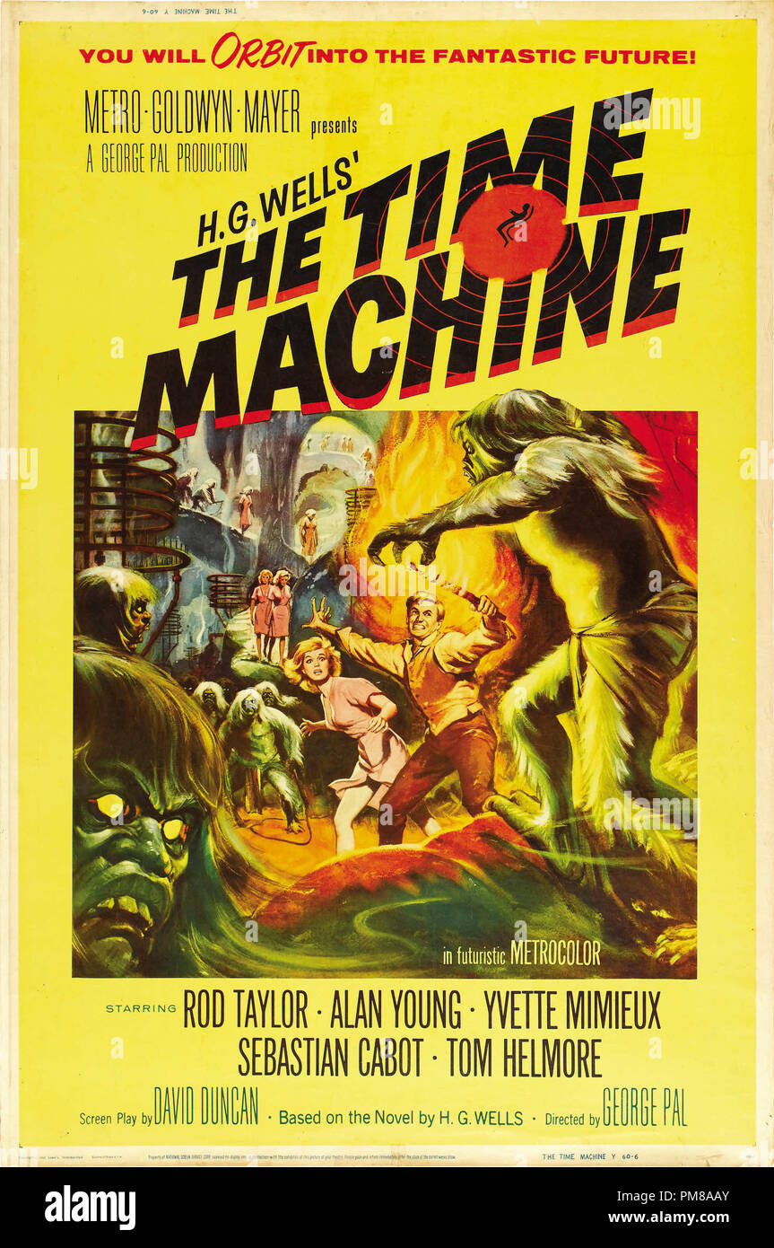 Studio Publicity: "The Time Machine" 1960 MGM Poster Rod Taylor, Yvette ...