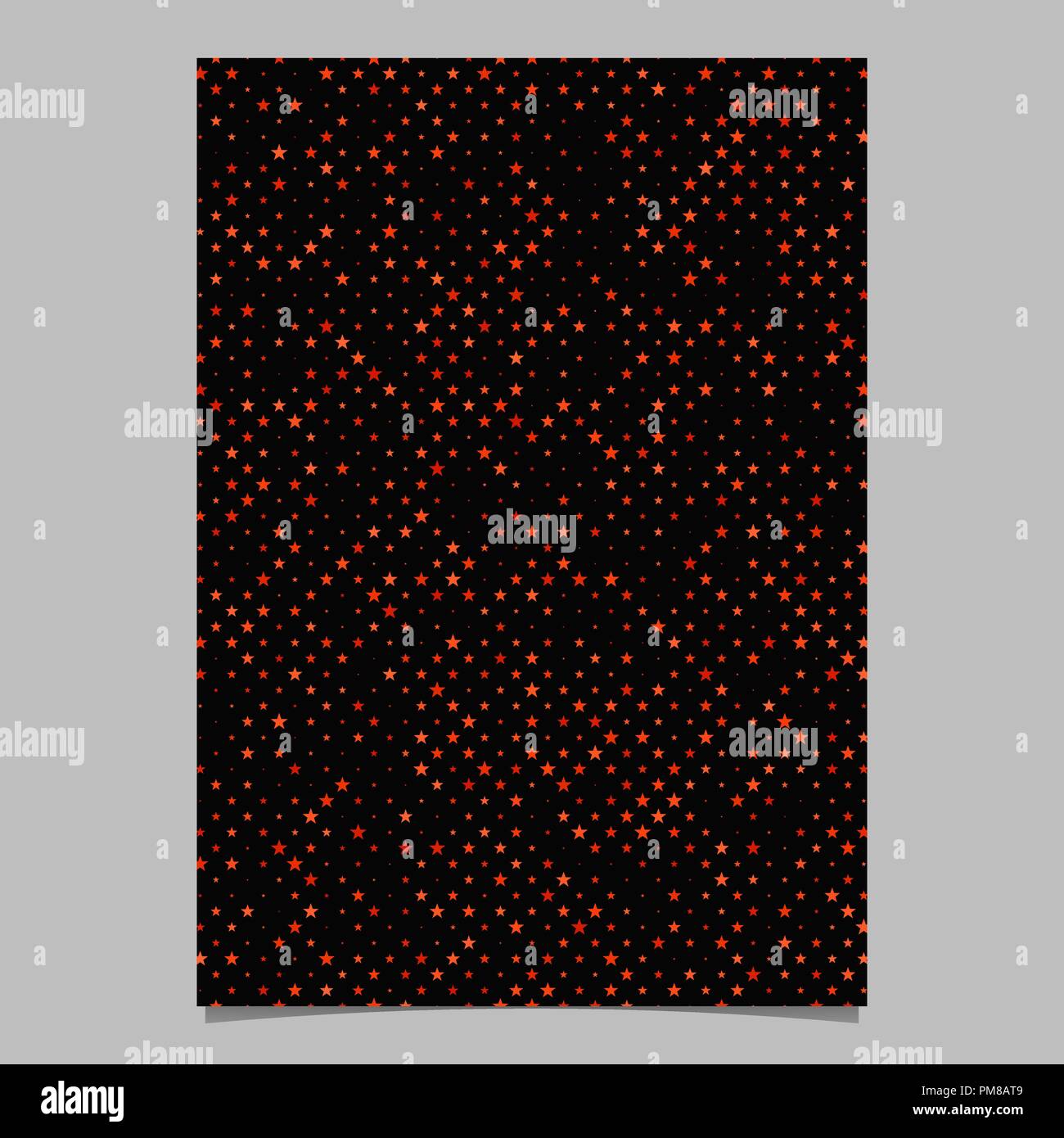 Star pattern flyer template - vector cover background graphic Stock ...