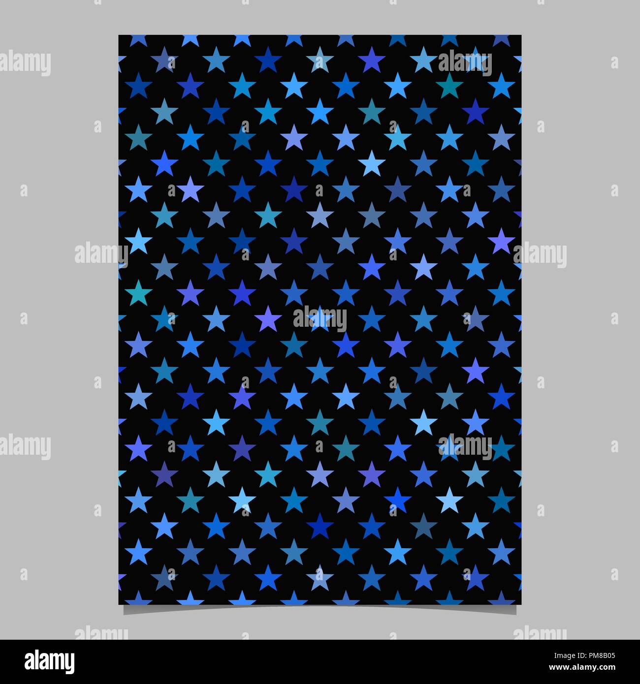 Abstract star pattern background brochure template - vector design ...