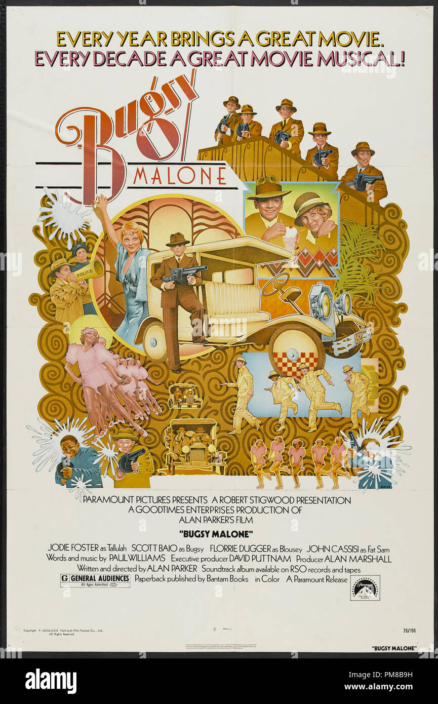 Bugsy malone 1976 poster hi-res stock photography and images - Alamy