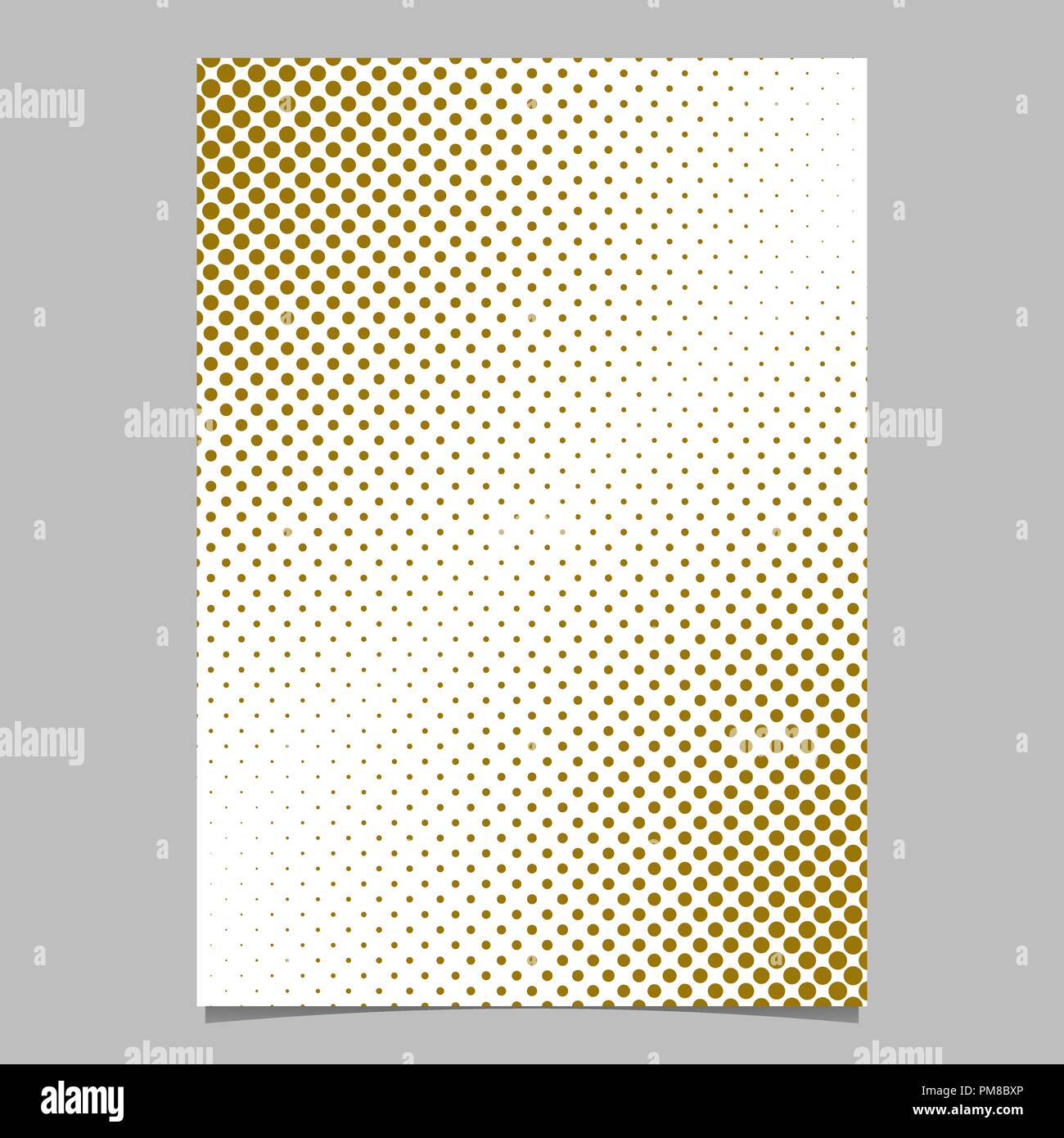 Abstract Halftone Dot Pattern Brochure Background Template Stock Vector Image And Art Alamy