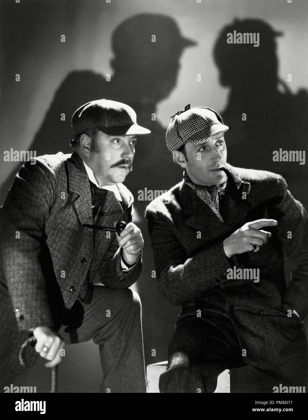 Nigel Bruce and Basil Rathbone "The Hound of the Baskervilles" 1939 ...