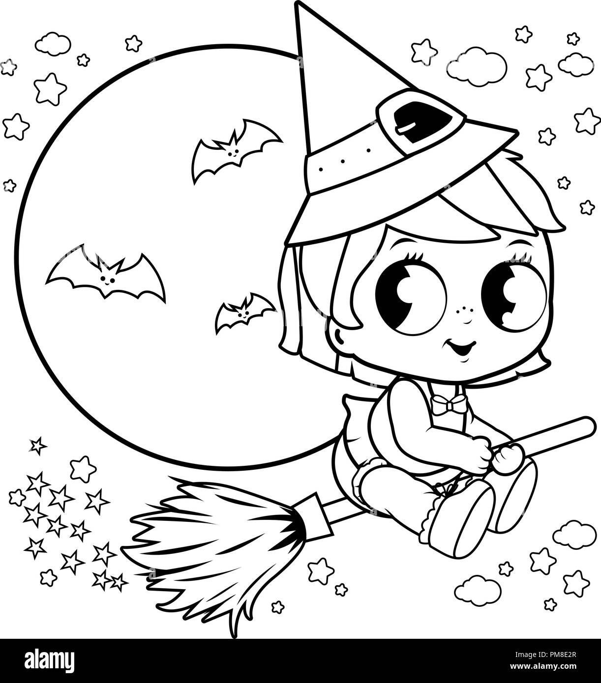 Stars sky child Black and White Stock Photos & Images - Alamy