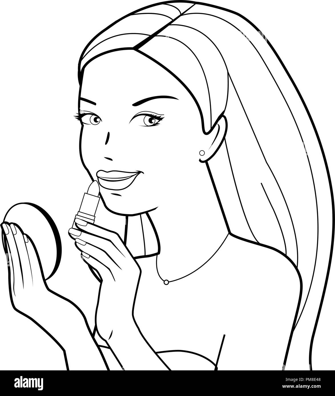 Put Makeup On Clipart