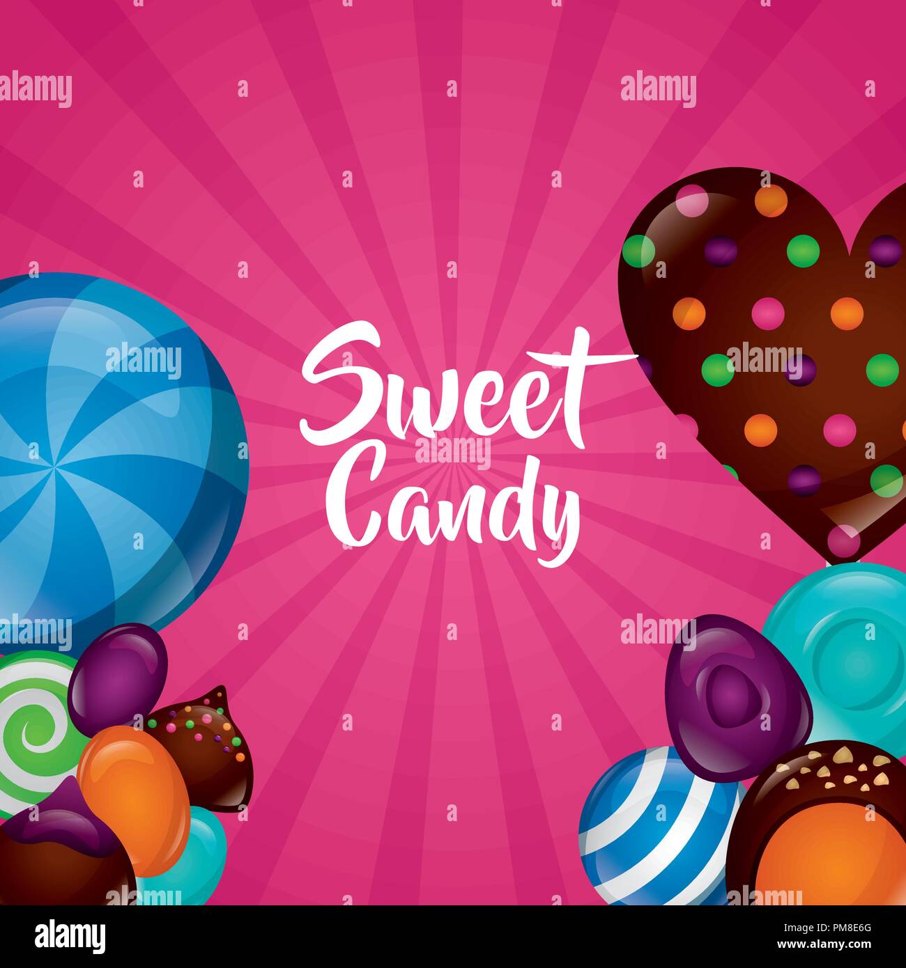 sweet candy concept Stock Vector Image & Art - Alamy