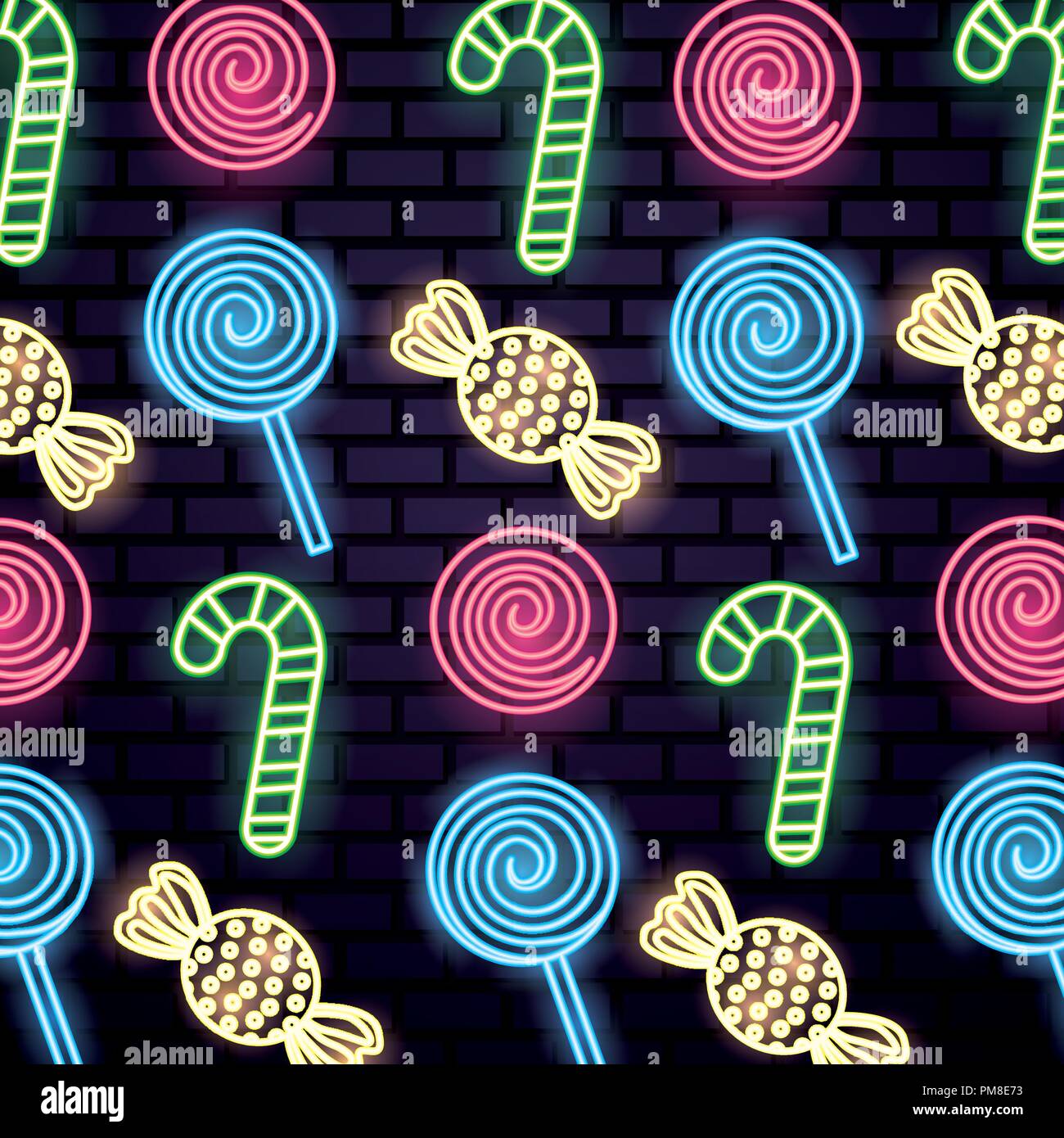 Neon lights shop Stock Vector Images - Alamy