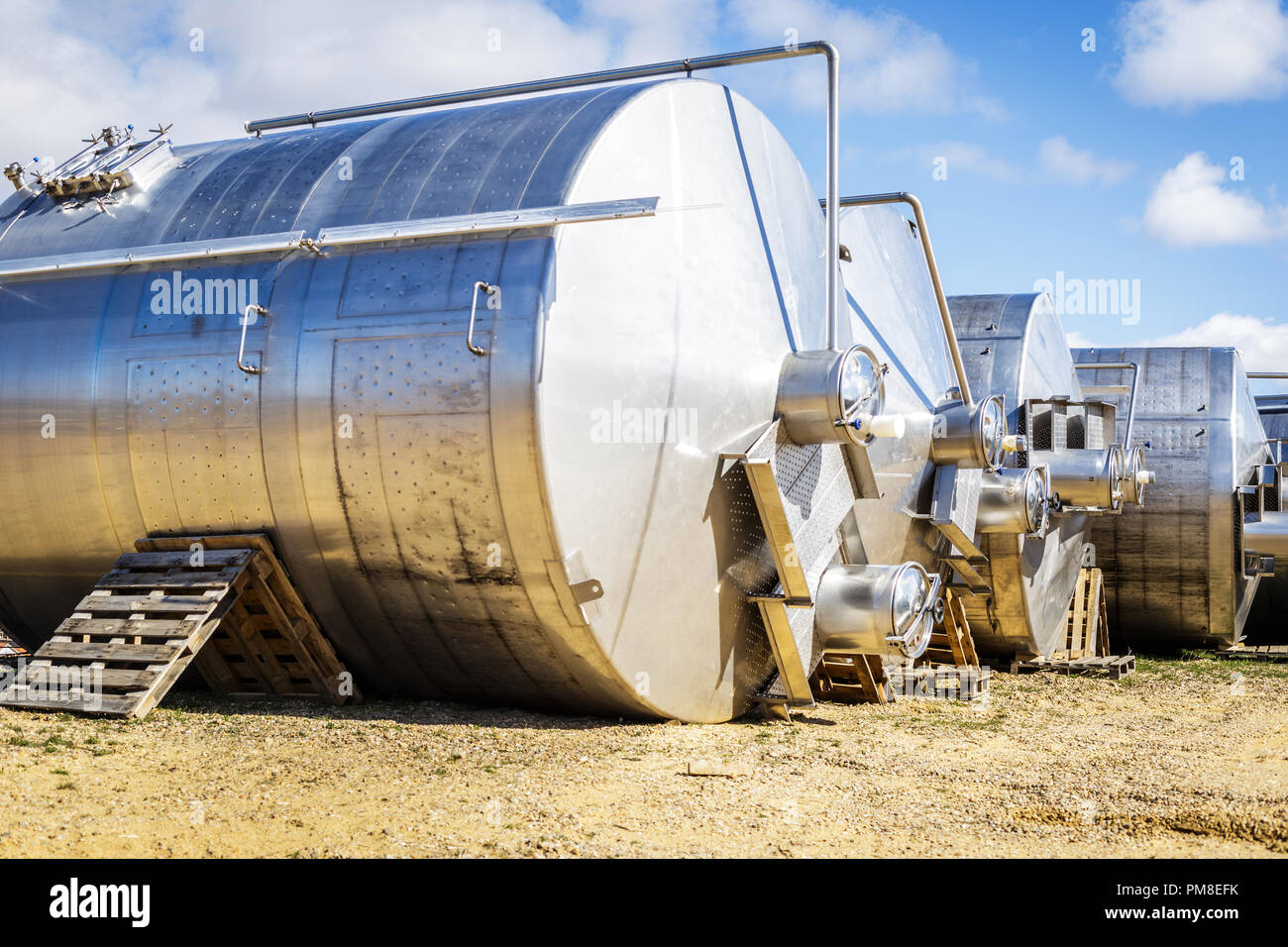 Steel fermentation vats hi-res stock photography and images - Alamy