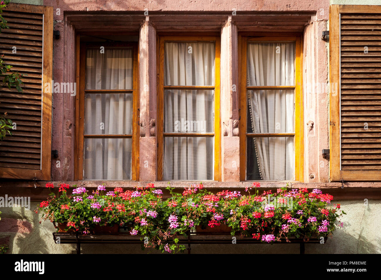 Window box boxes shutters window hi-res stock photography and images ...