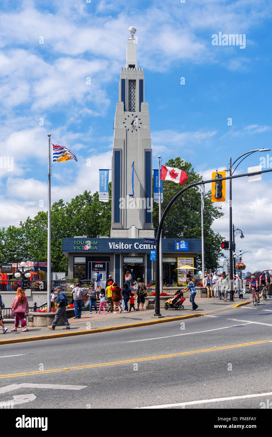 Visitor Center tower, Victoria, capital of British Columbia, Canada ...