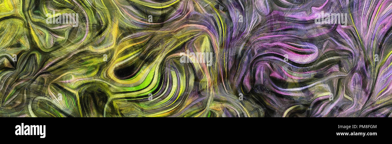 Fluid lines of color movement. 3D rendering Stock Photo - Alamy
