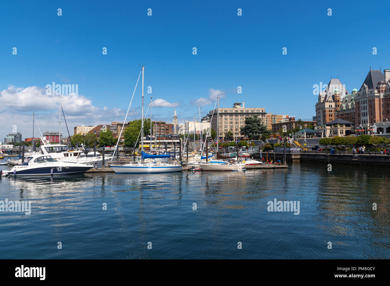 The Inner Victoria Harbour, Victoria, capital of British Columbia ...
