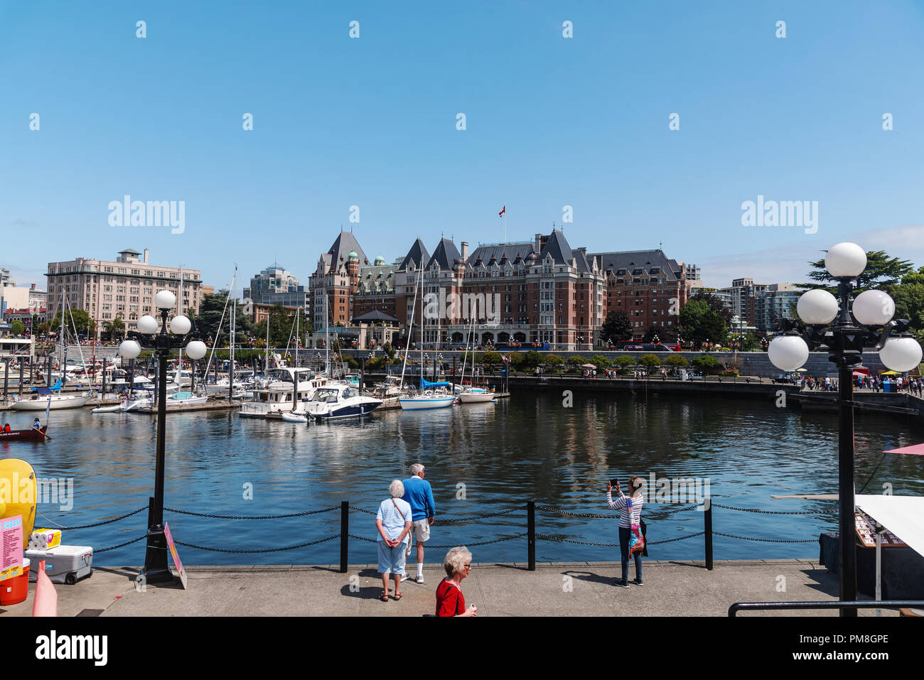 The Inner Victoria Harbour, Victoria, capital of British Columbia ...