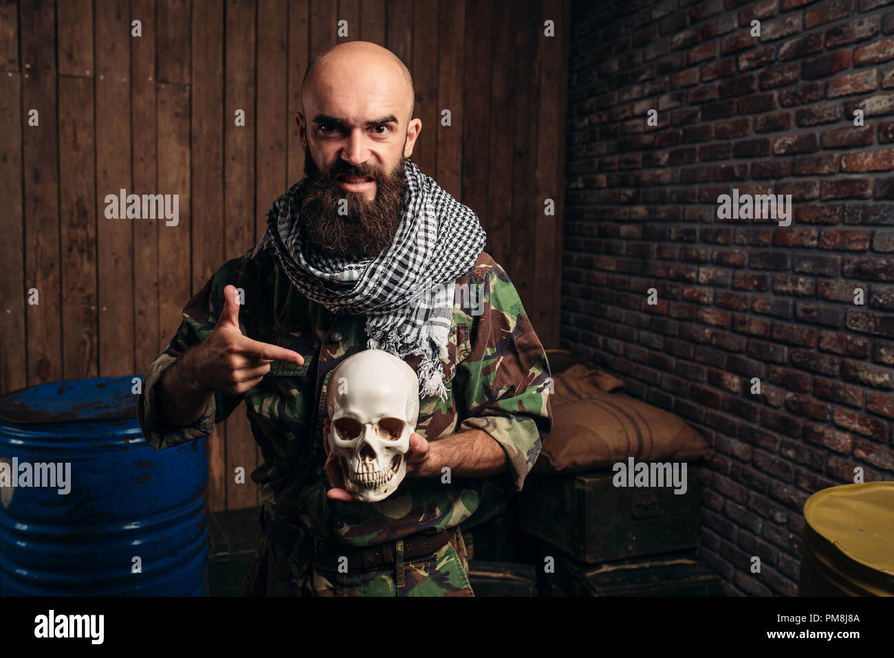 Bearded soldier hi-res stock photography and images - Alamy