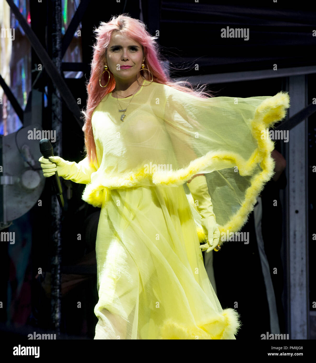 Singer Paloma Faith performs at Edinburgh's Summer Sessions in Princess ...