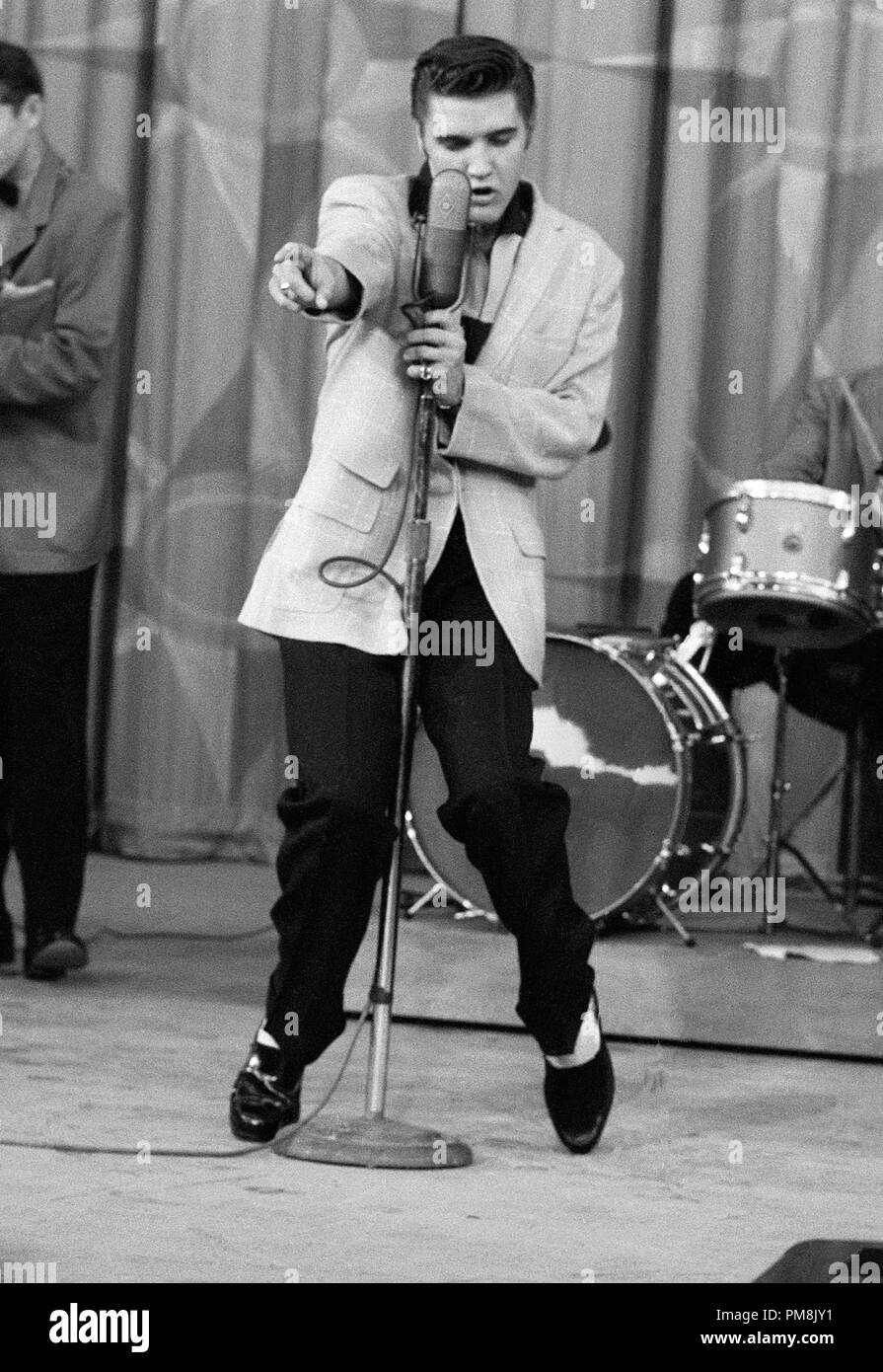 Elvis Presley Performing On Stage