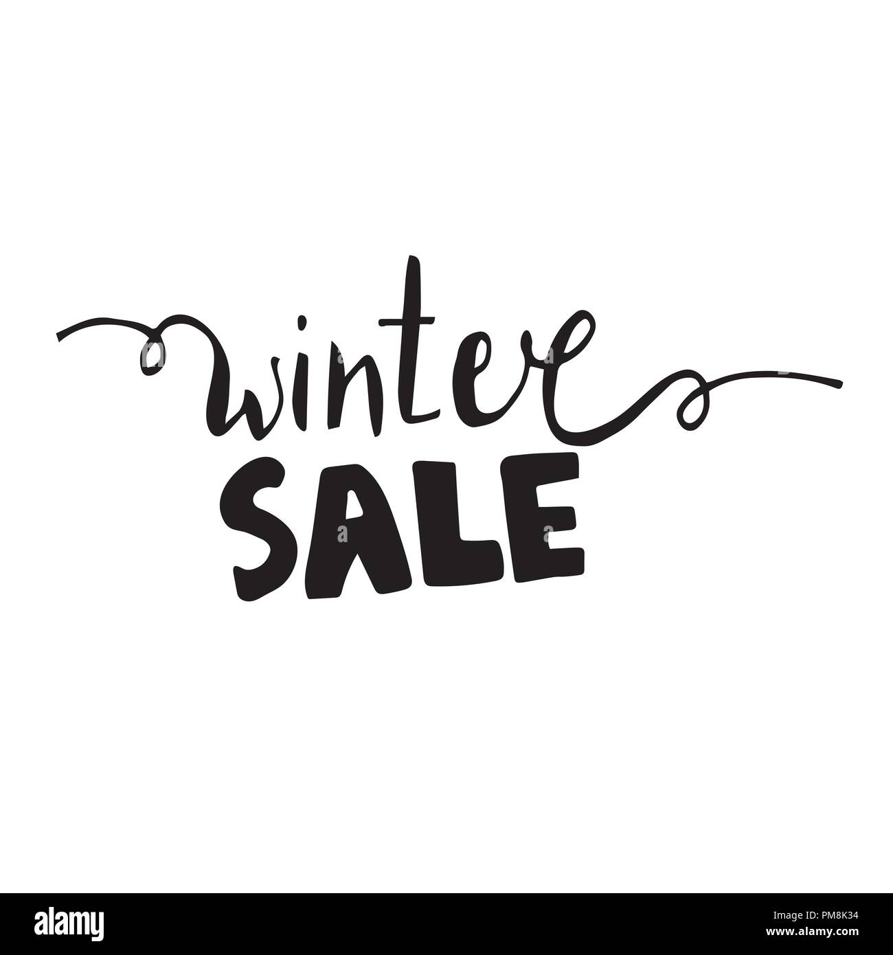 Inscription winter sale Stock Vector Images - Alamy