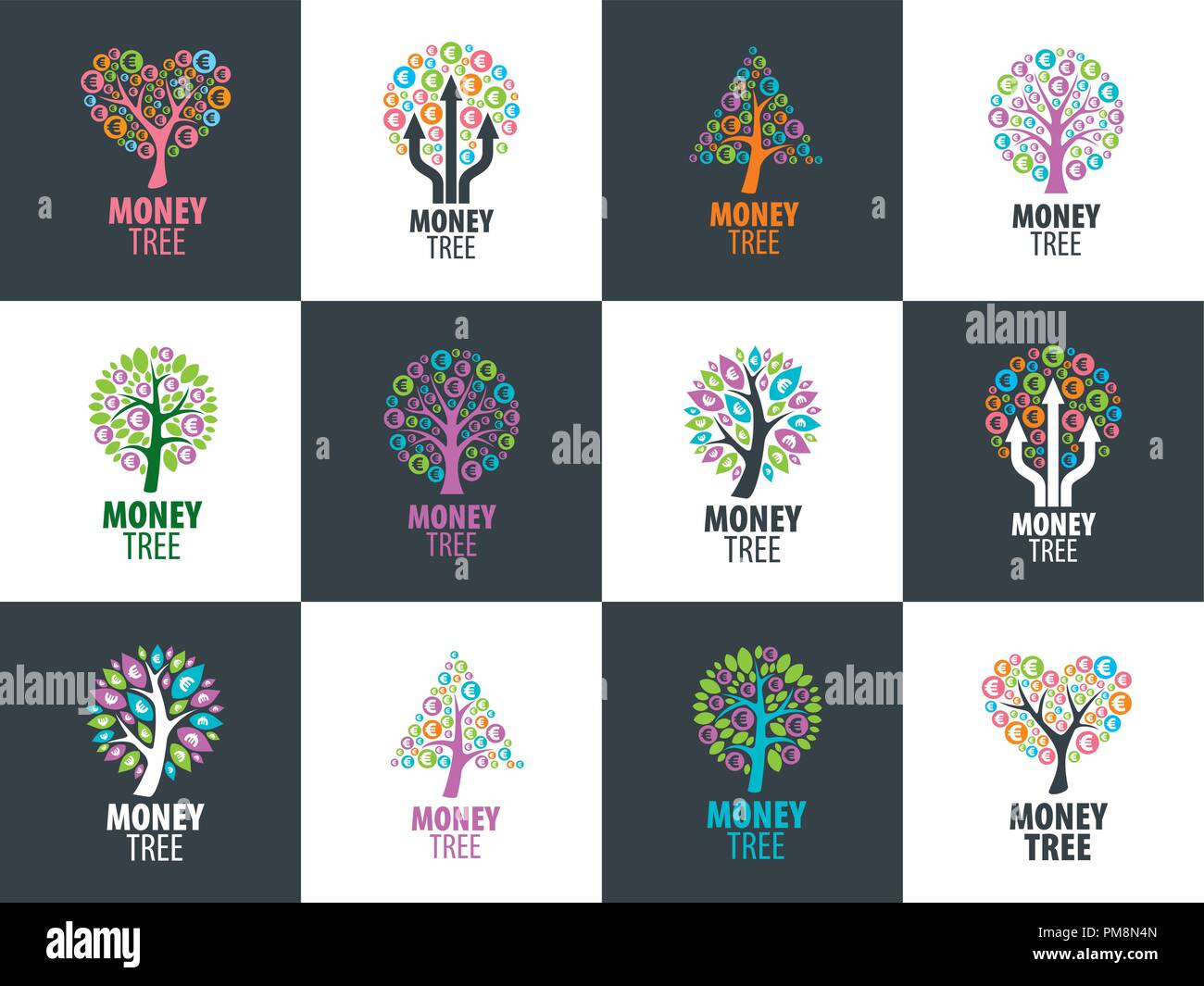 logo money tree Stock Vector Image & Art - Alamy