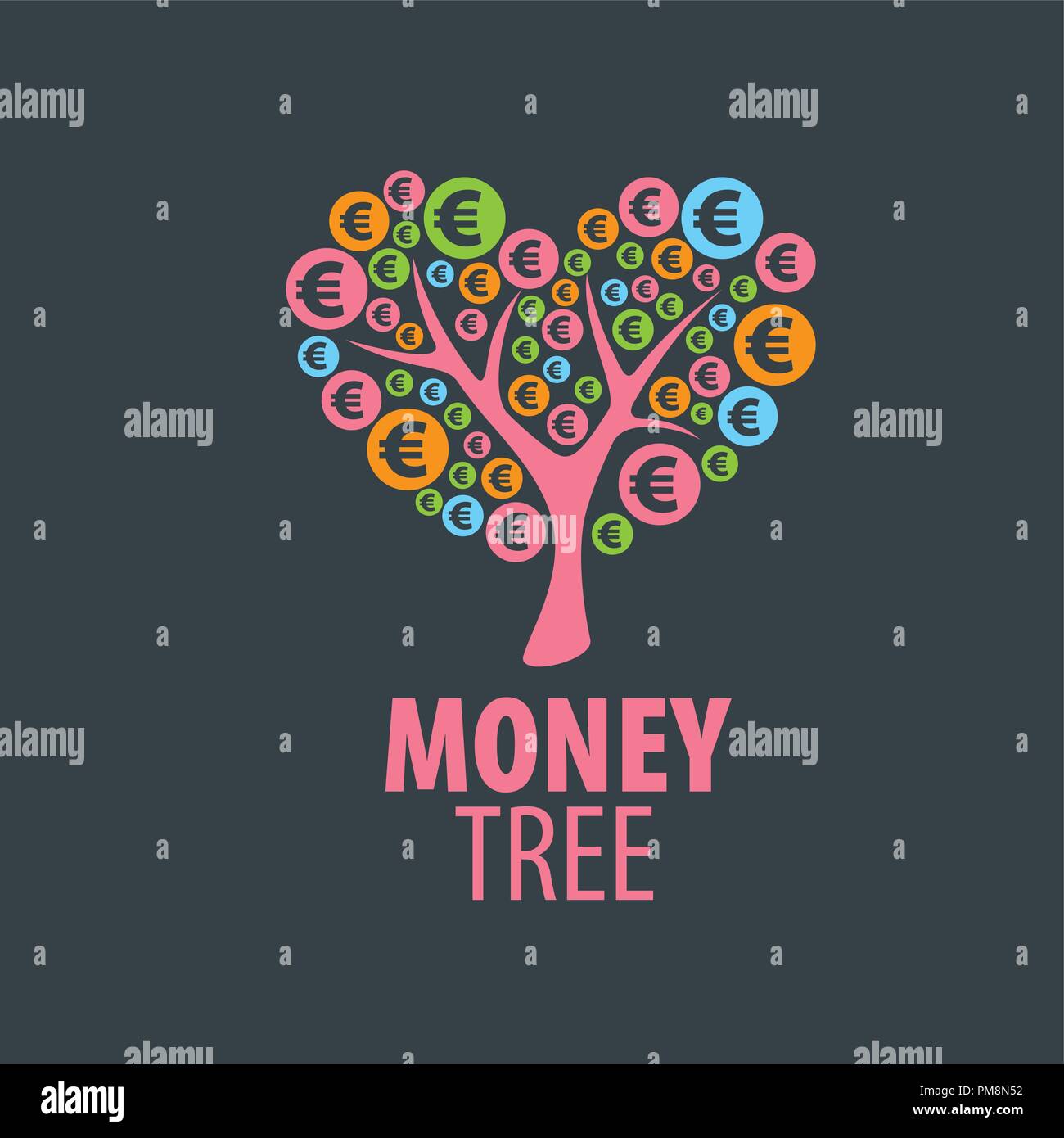 logo money tree Stock Vector Image & Art - Alamy