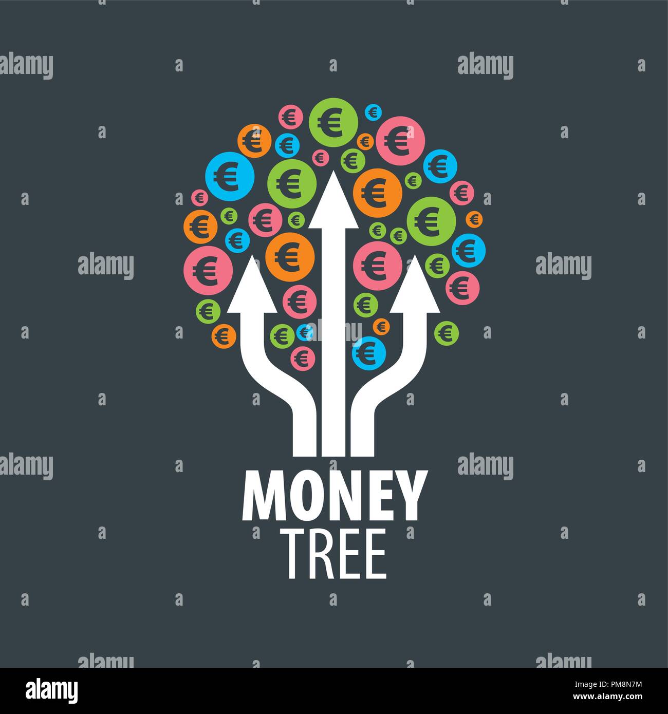 logo money tree Stock Vector Image & Art - Alamy