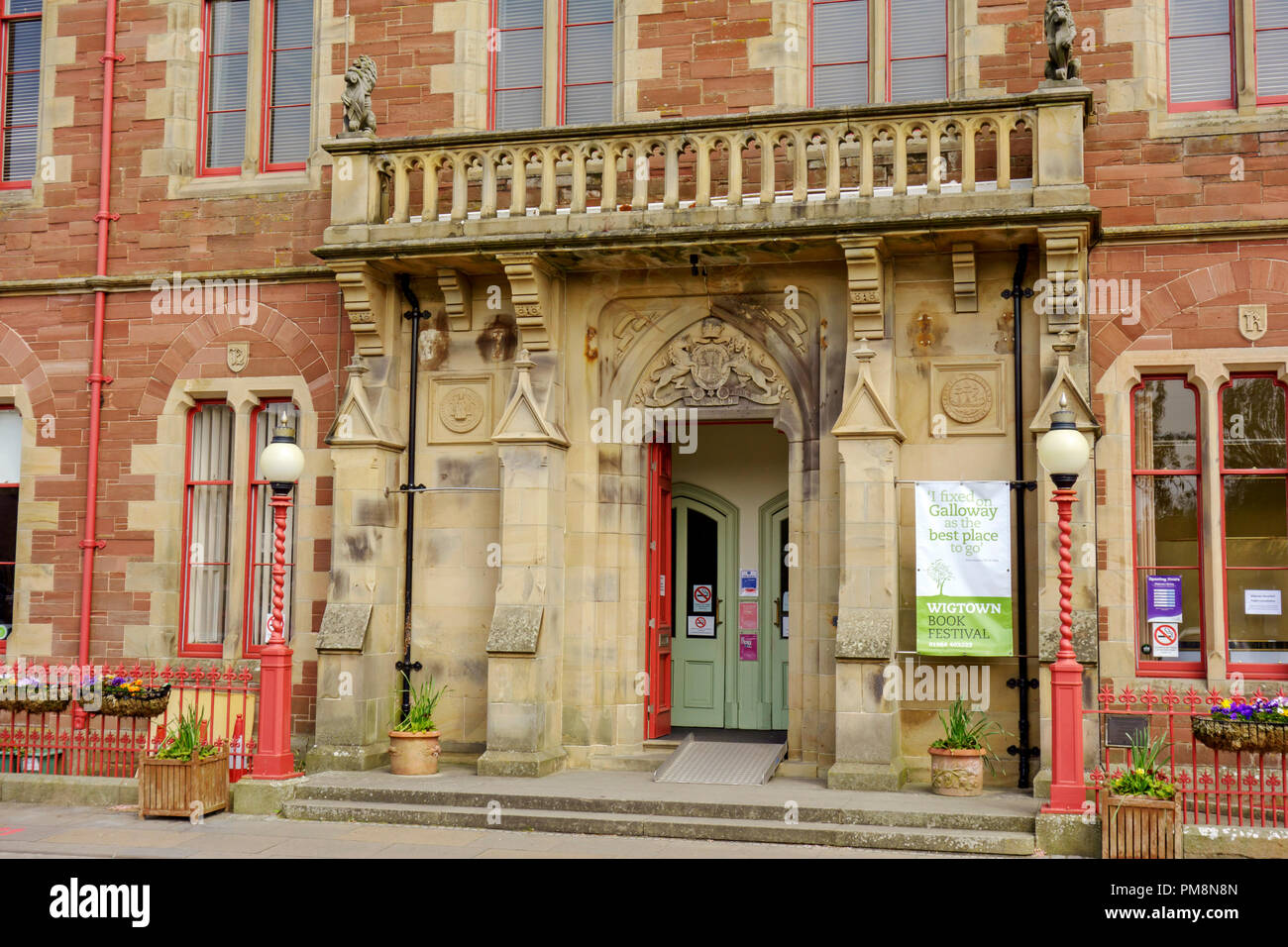 Entrance to Wigtown County Buildings in Wigtown, Scotland's national ...