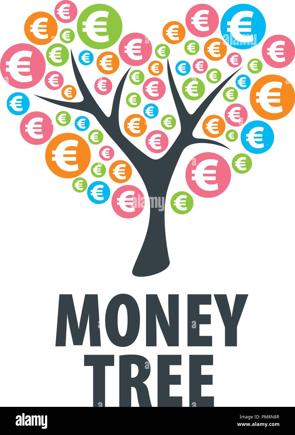 logo money tree Stock Vector Image & Art - Alamy