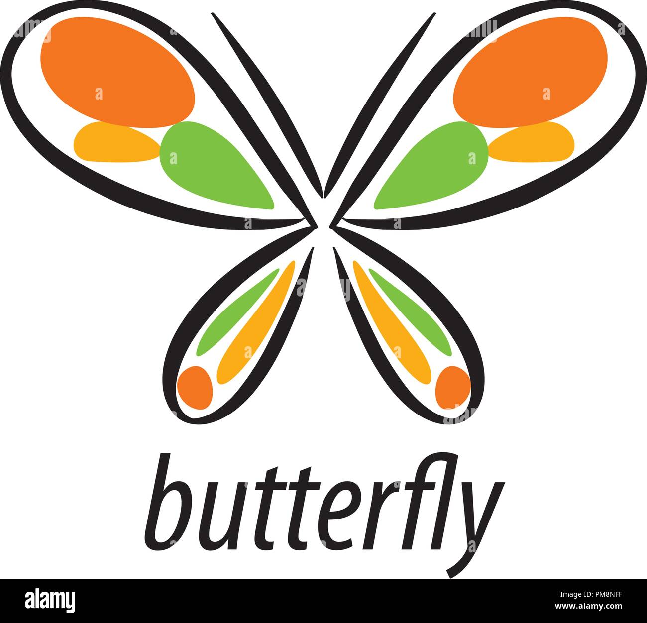 vector butterfly logo Stock Vector Image & Art - Alamy