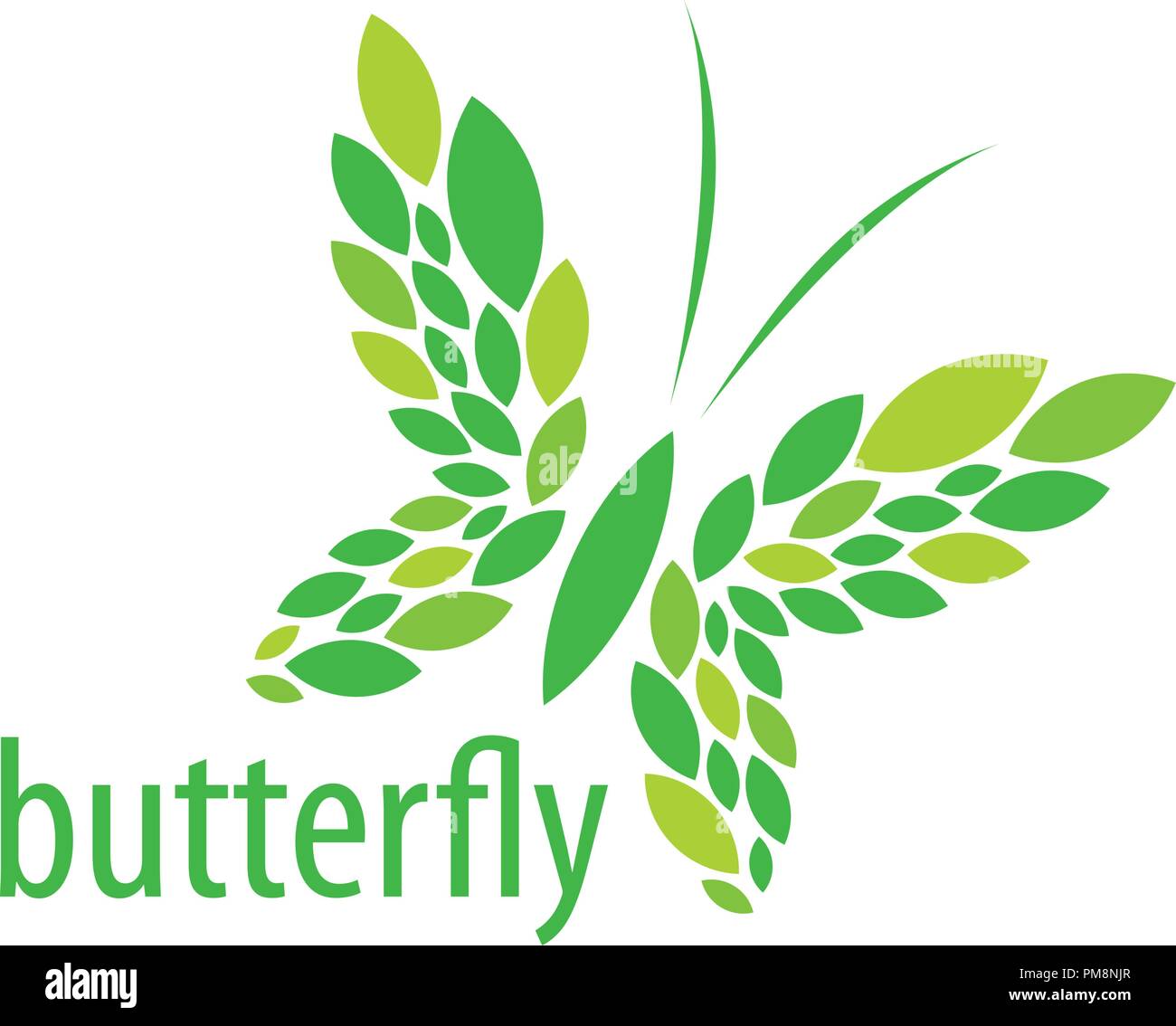 vector butterfly logo Stock Vector Image & Art - Alamy