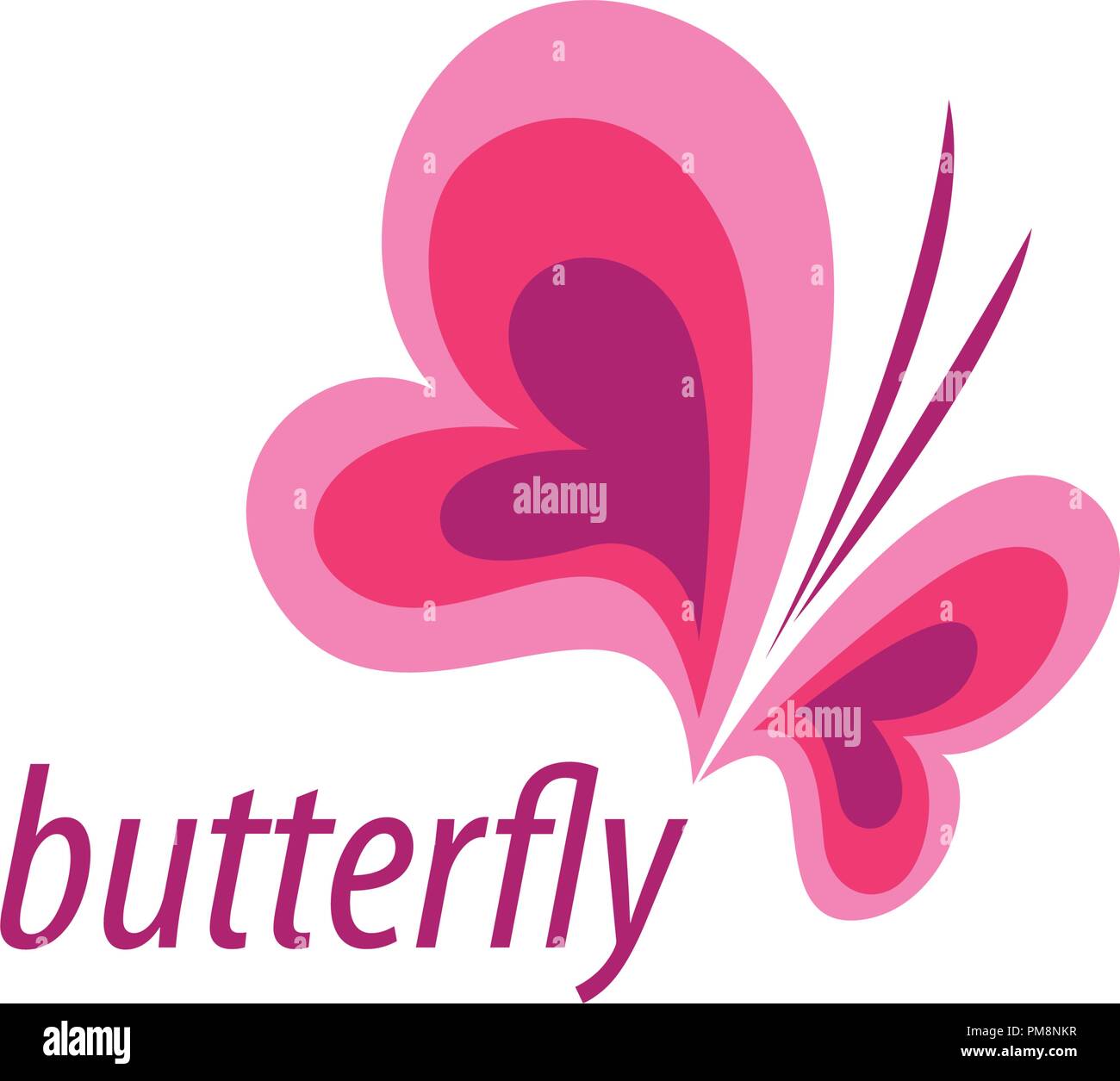 vector butterfly logo Stock Vector Image & Art - Alamy