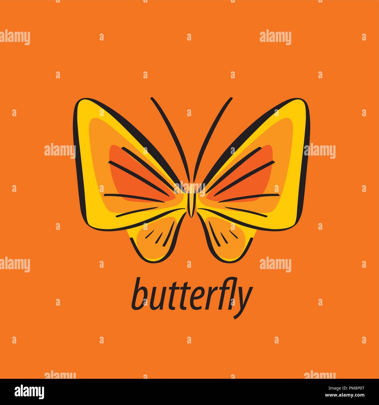 vector butterfly logo Stock Vector Image & Art - Alamy